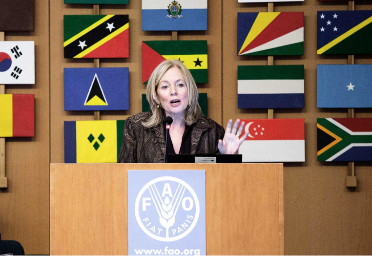 Dr Barbara Burlingame presenting at the Local Food Northland conference ...